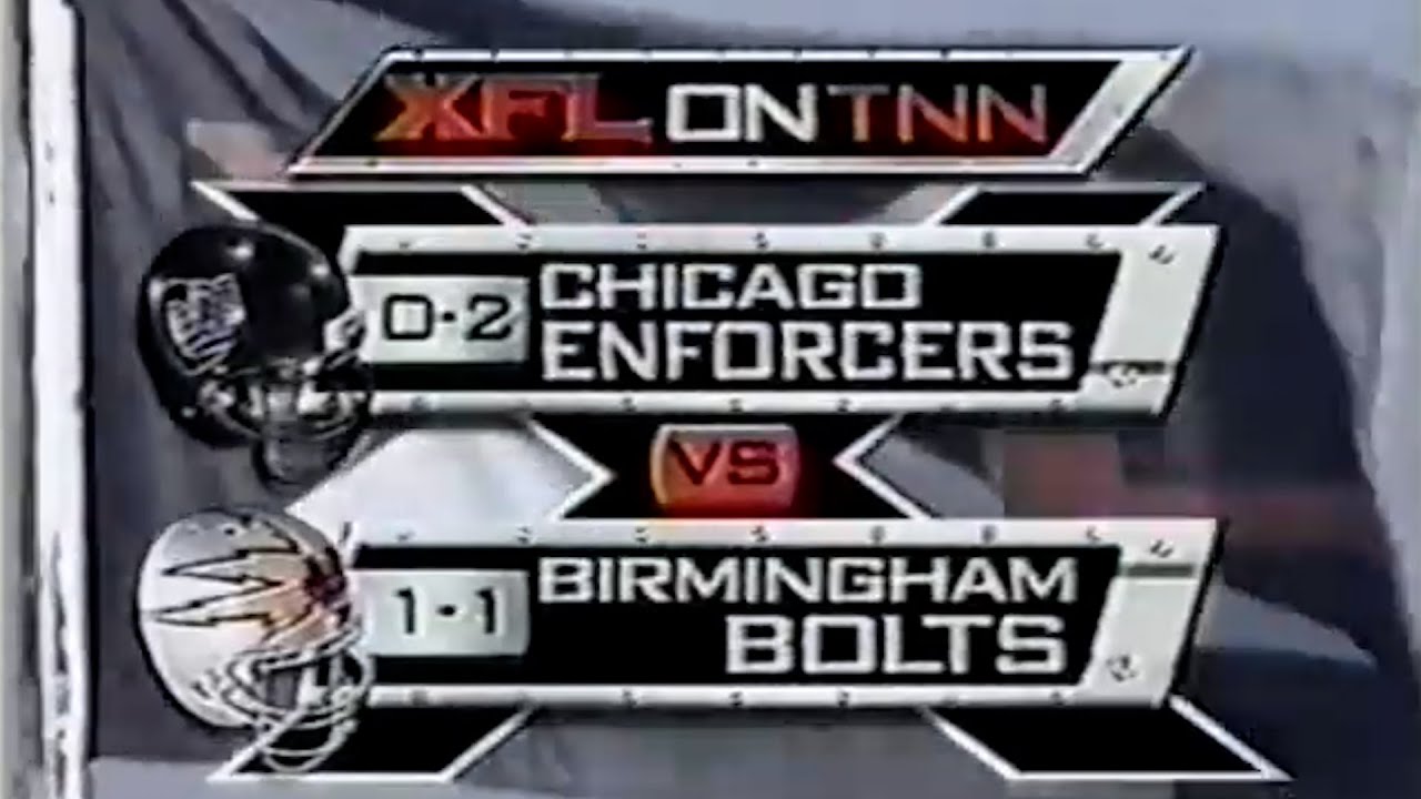 XFL 2001 - Week 3, Game 3 - Chicago Enforcers at Birmingham Bolts - YouTube