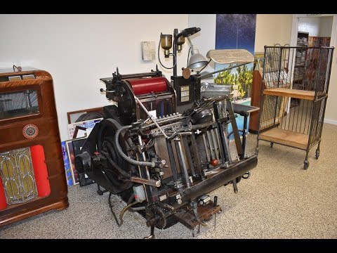 The Heidelberg Windmill Platen letterpress that is currently used in ...