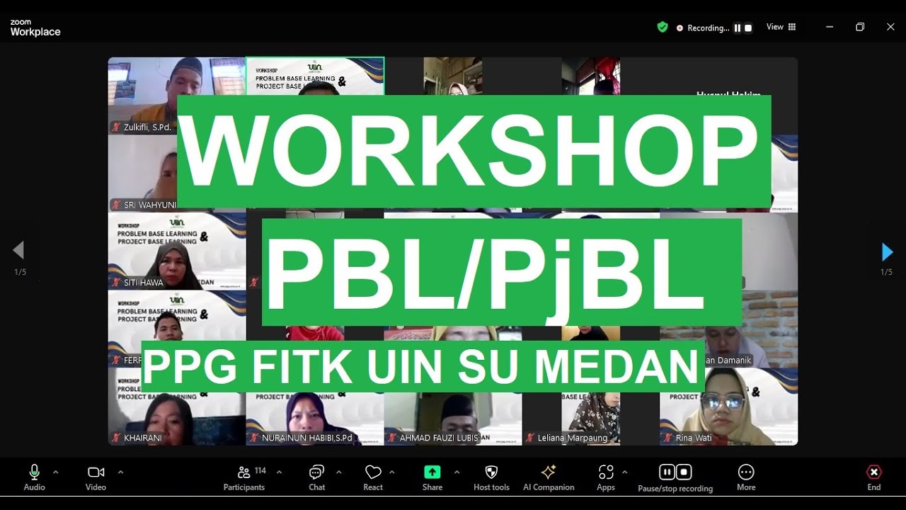 WORKSHOP PBL/PJBL PPG Daljab Tahun 2024 - YouTube
