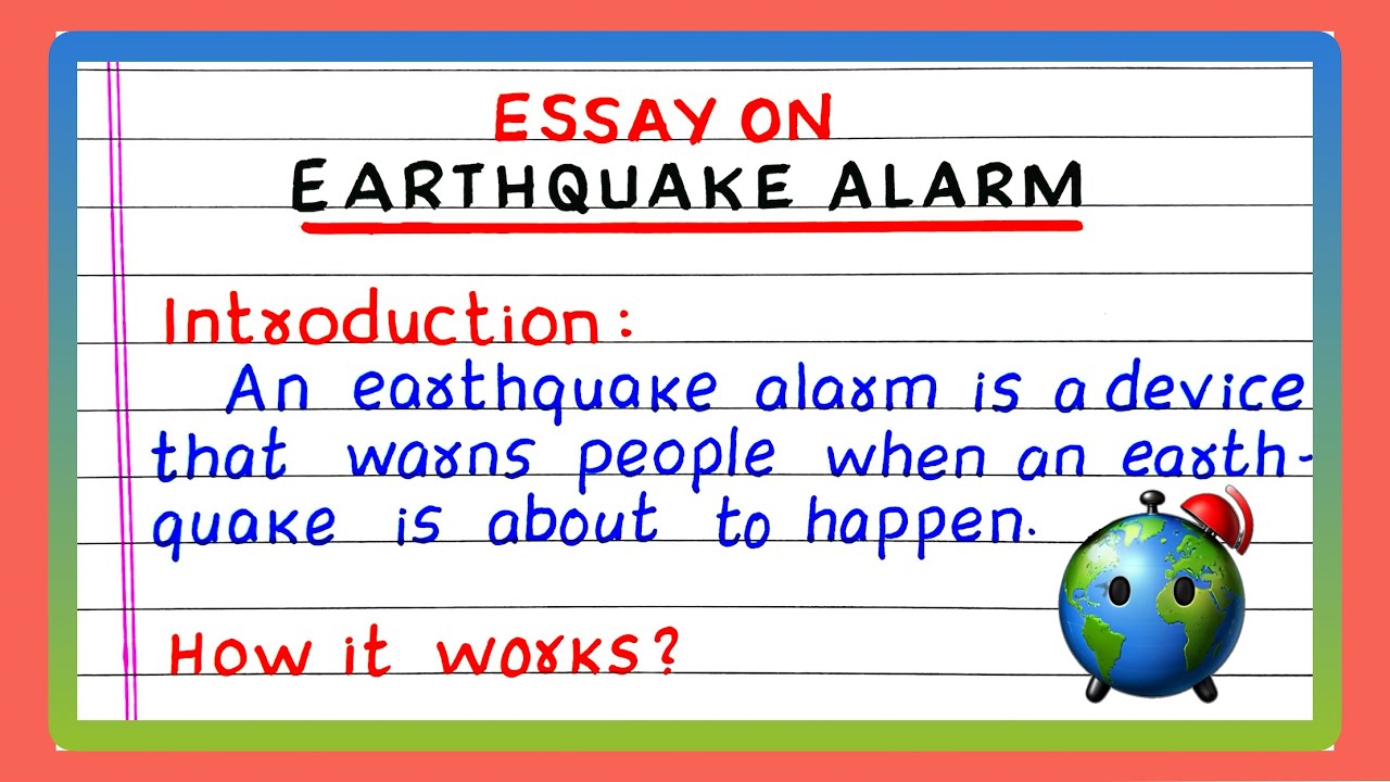 About Earthquake Alarm | Essay on Earthquake Alarm | Few Lines about ...