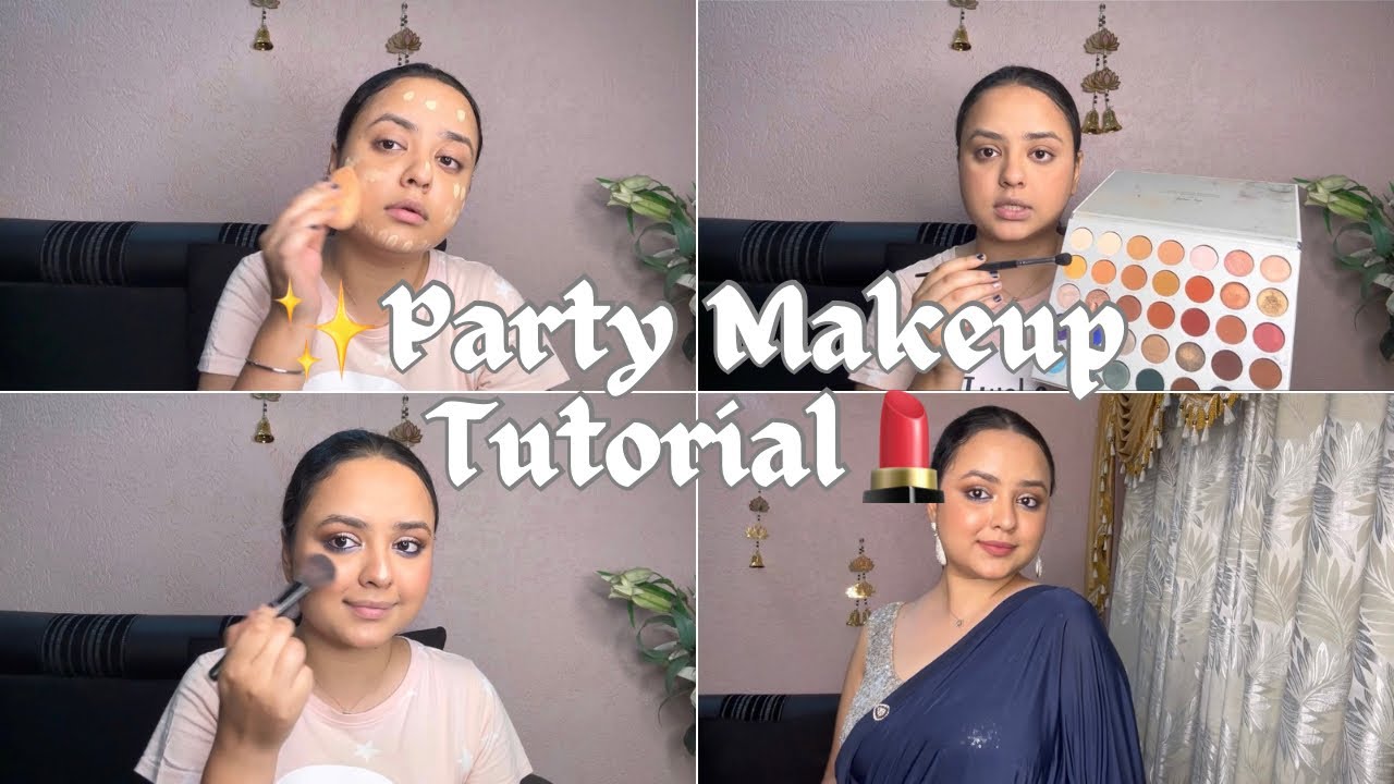 Step by step makeup tutorial|Quick glam look|Party makeup tutorial💄 ...