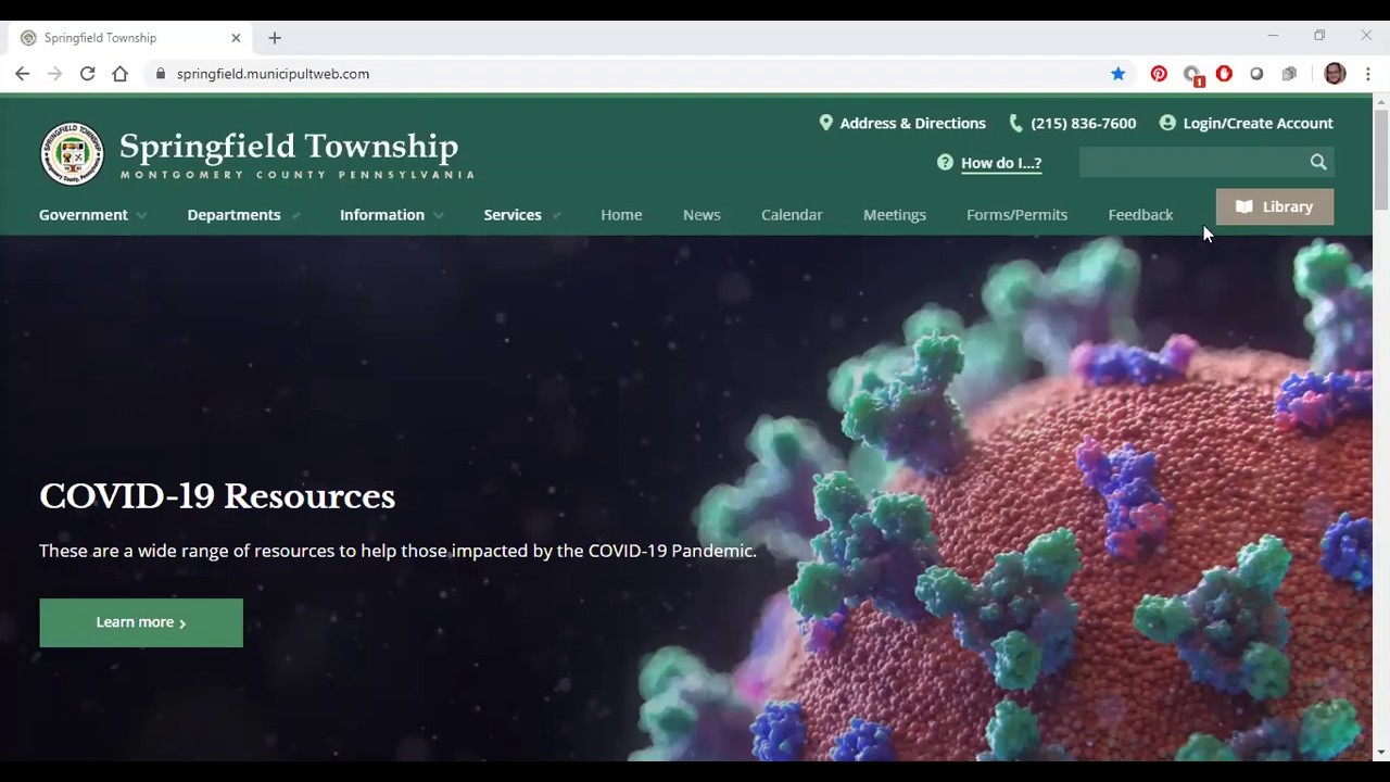 How to Use the New Township Website: Setting Up an Account & Managing ...