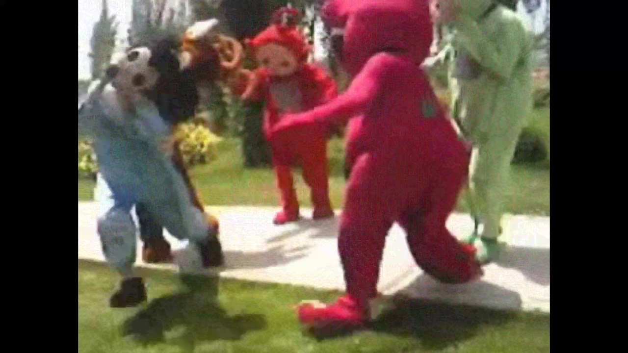 Teletubbies peleando con musica de linkin park de fondo - YouTube