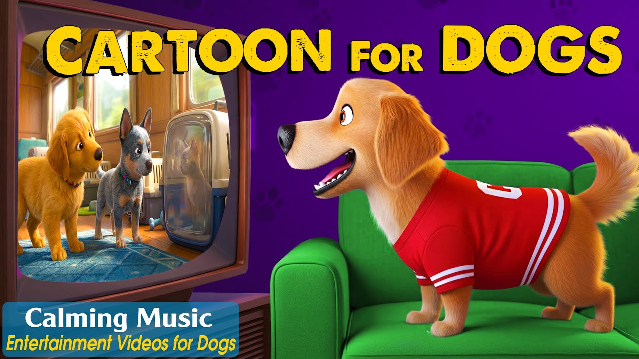 Dog Cartoon: Relaxing Dog TV to Keep Your Dog Happy Home Alone🐶 Anti ...