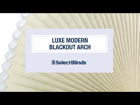 Luxe Modern Blackout Arch from SelectBlinds.com