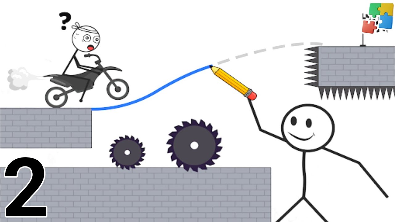 Draw 2 Save Gameplay Amazing Art | Draw 2 Bridge Draw Save Car | Draw 2 ...