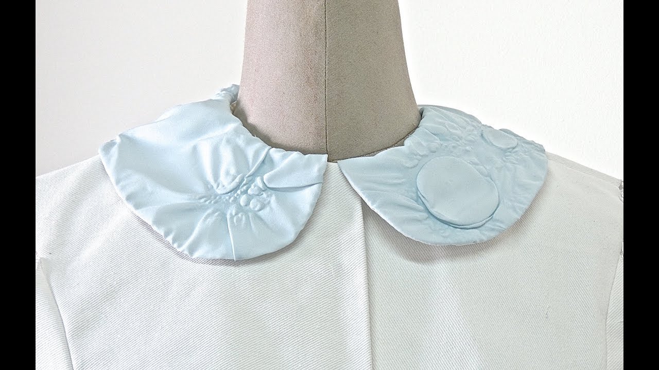 Assemblage, couture le Col Claudine ou col plat. En 2 coutures. - YouTube