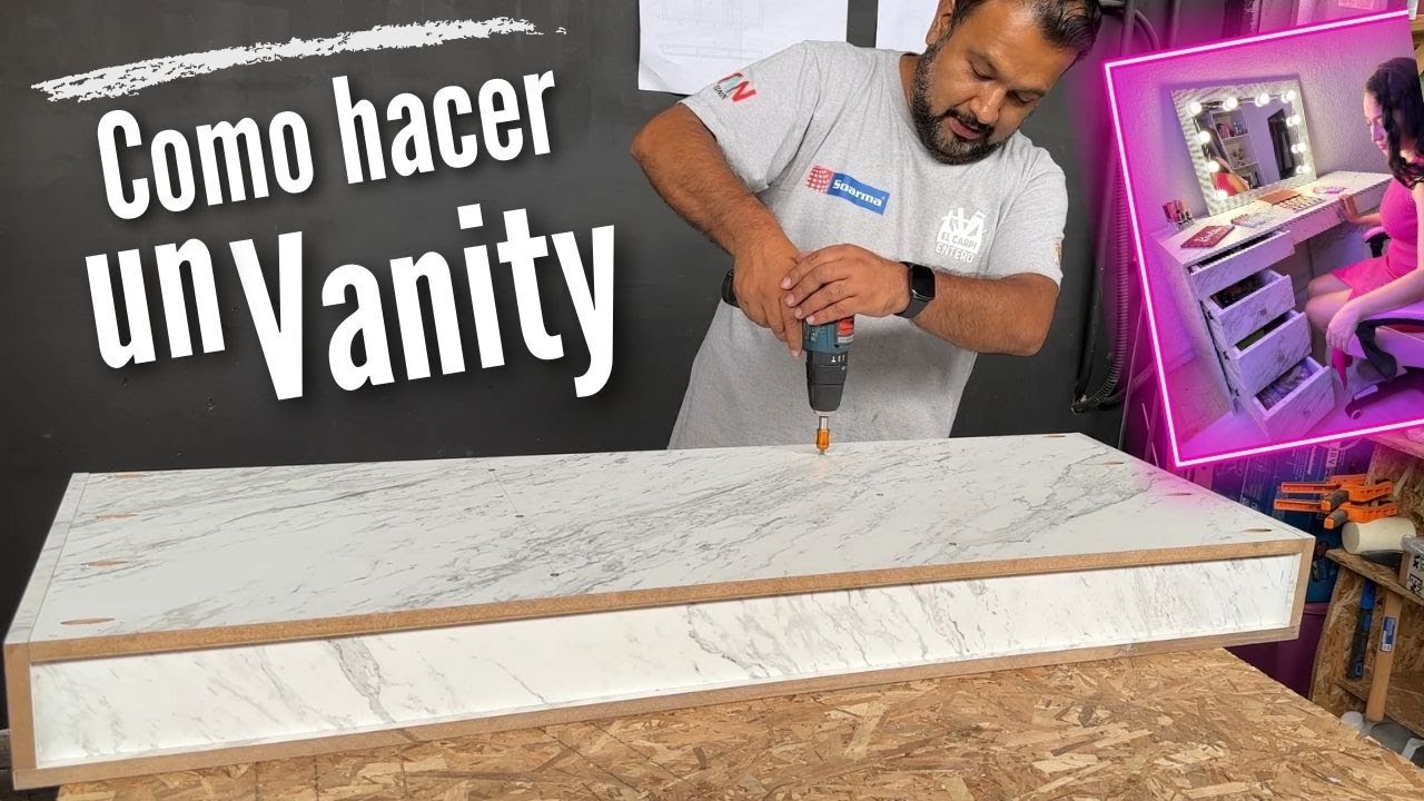 Como hacer un VANITY para MAQUILLAJE ⭐⭐tutorial de carpintería - YouTube