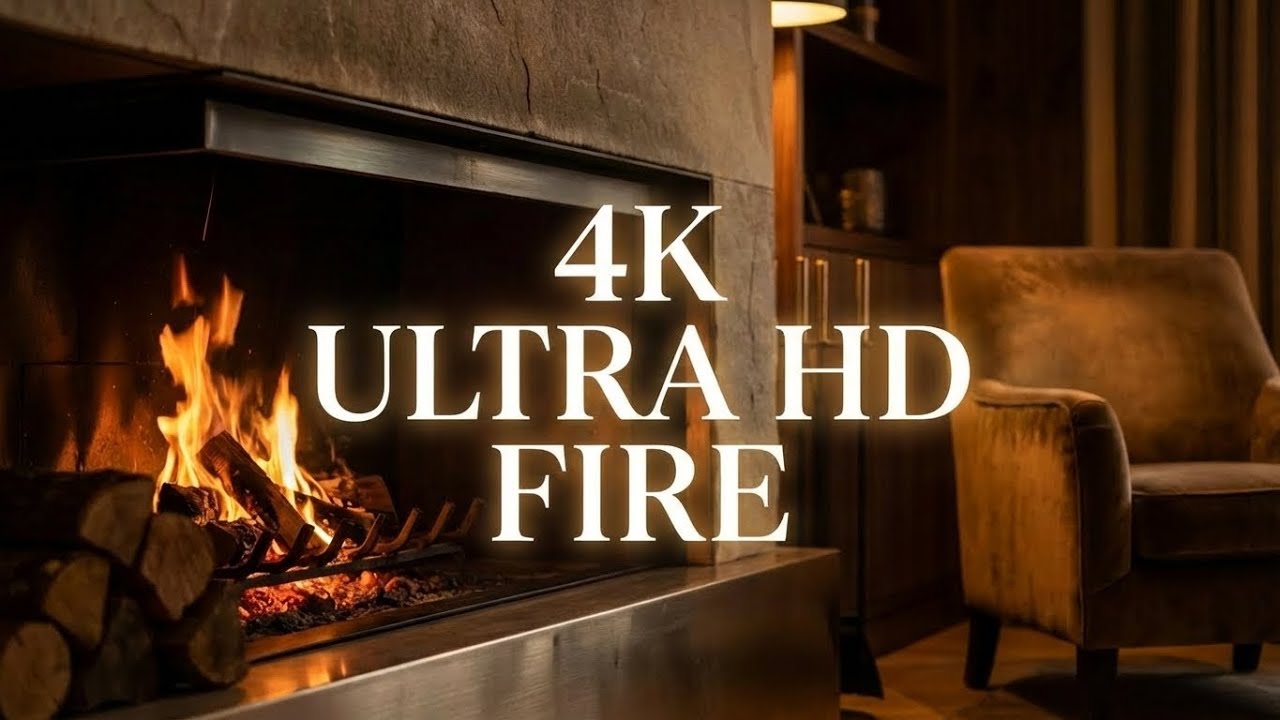 Realistic Wood Fire in 4K | Relax, Sleep, Focus - YouTube