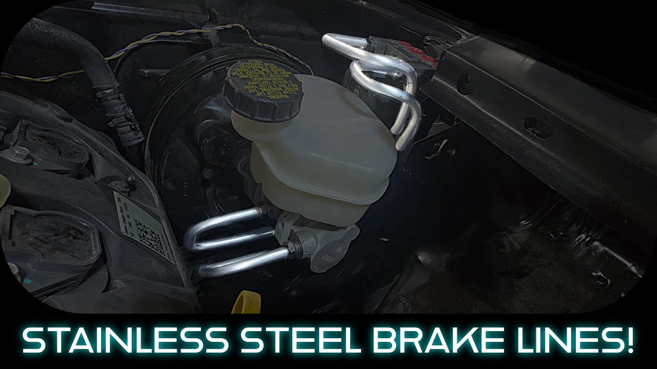 Custom Stainless Steel Master Cylinder Brake Lines - YouTube