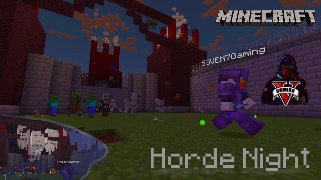 Horde Night: Minecraft Day 18 - YouTube