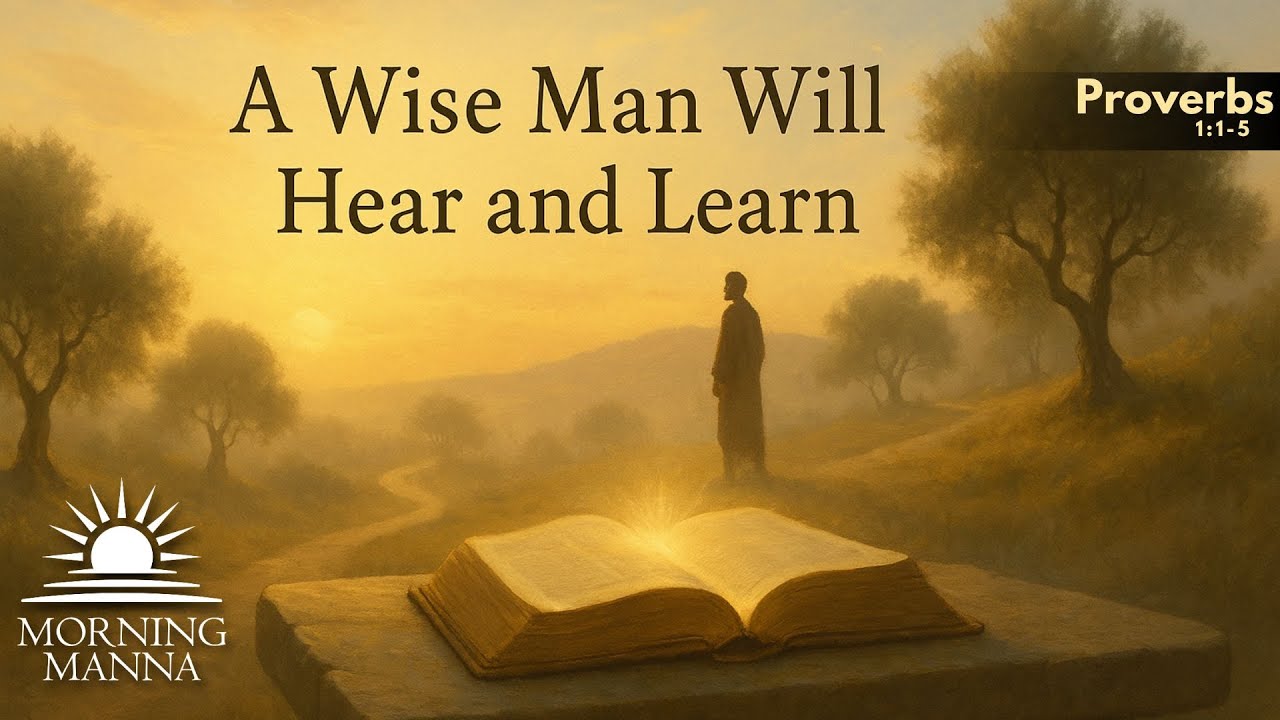 Morning Manna - May 21, 2025 - Proverbs 1:1-5 - A Wise Man Will Hear and Learn - YouTube