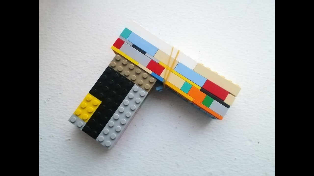 How to make a 3 stud wide lego gun (No technic pieces needed) - YouTube