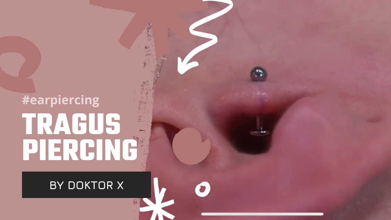 TRAGUS PIERCING // BACK TO FRONT // PIERCING ROOM, KRAKÓW - YouTube