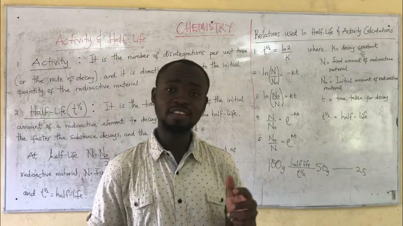 Activity & Half-life… - YouTube
