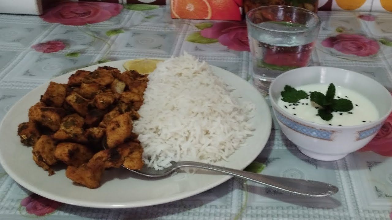 Chicken Boneless White Chawal Easy Recipe || Jamal Ahmad Food - YouTube