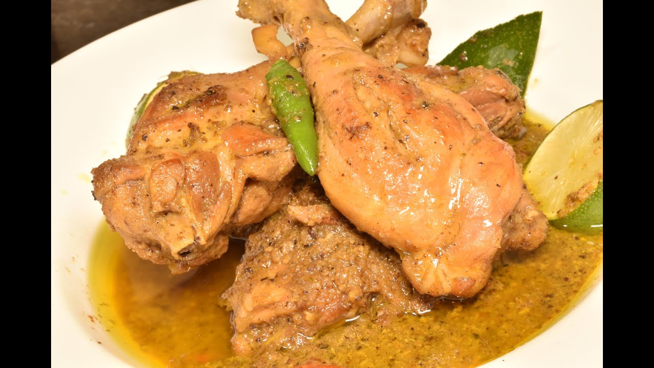 Gondhoraj Chicken Recipe | Labu Lonka Chicken Gravy | Chicken with Lime ...