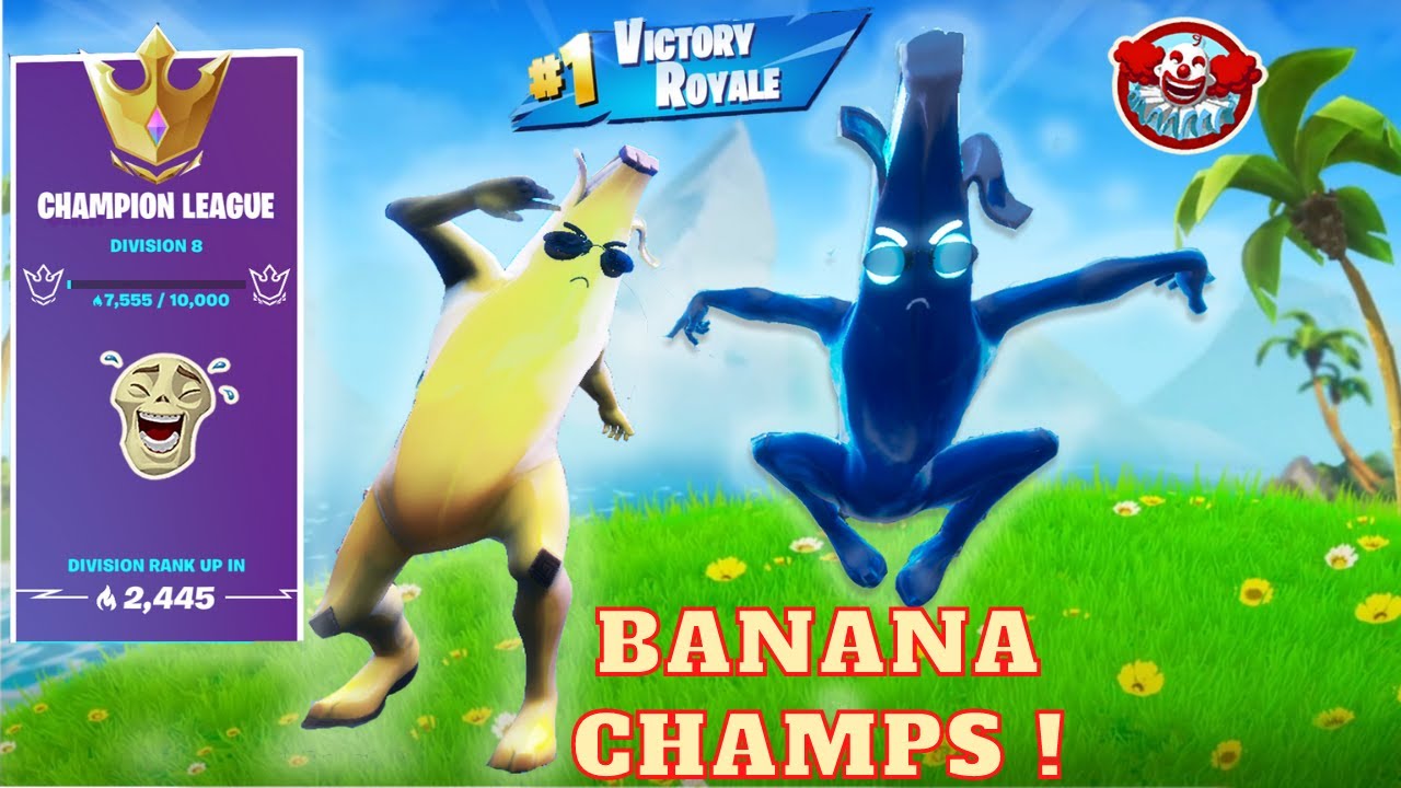 Peely and Frozen Peely playing arena Ch3S1 - YouTube