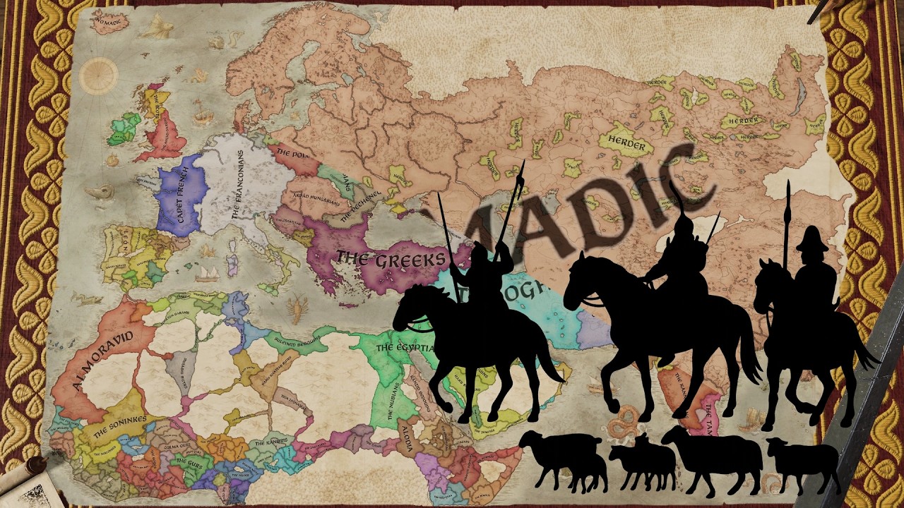 CK3 Timelapse with historic invasions mod but the world is nomadic ...