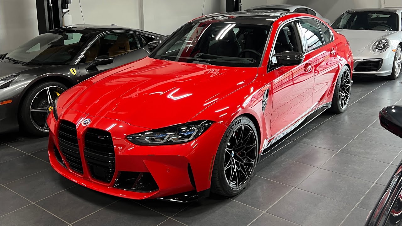 2023 BMW M3 competition xdrive - Toronto Red - YouTube