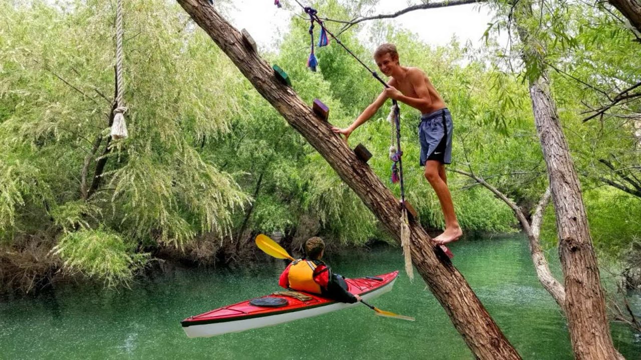 Rope Swing and Kayaking in the Jungle - YouTube