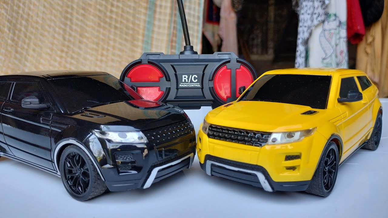 Remote control Range Rover black and yellow colour Rc toy car Radio ...
