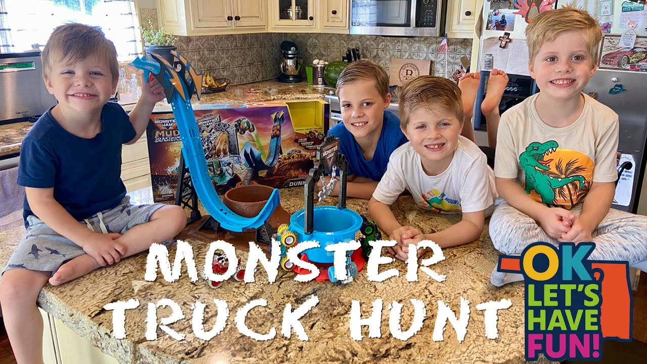 Monster Truck Scavenger Hunt - YouTube