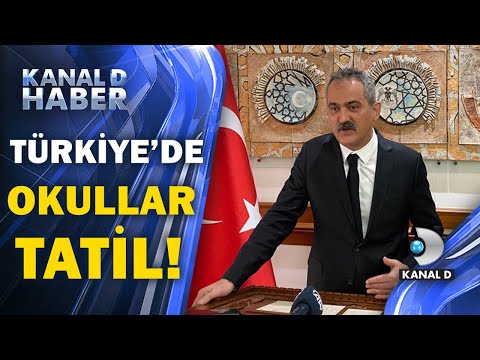Türkiye genelinde okullar tatil!