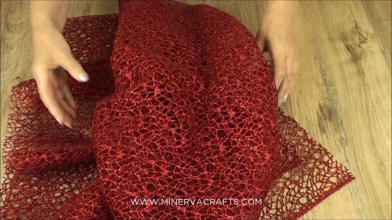 Metallic Glitter Mesh Netting Fabric - YouTube