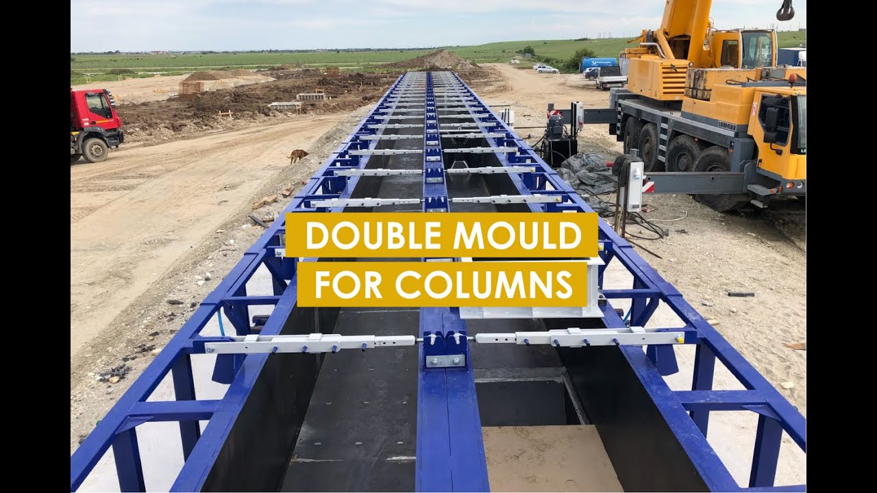 DOUBLE MOULD FOR COLUMNS IN ROMANIA - YouTube