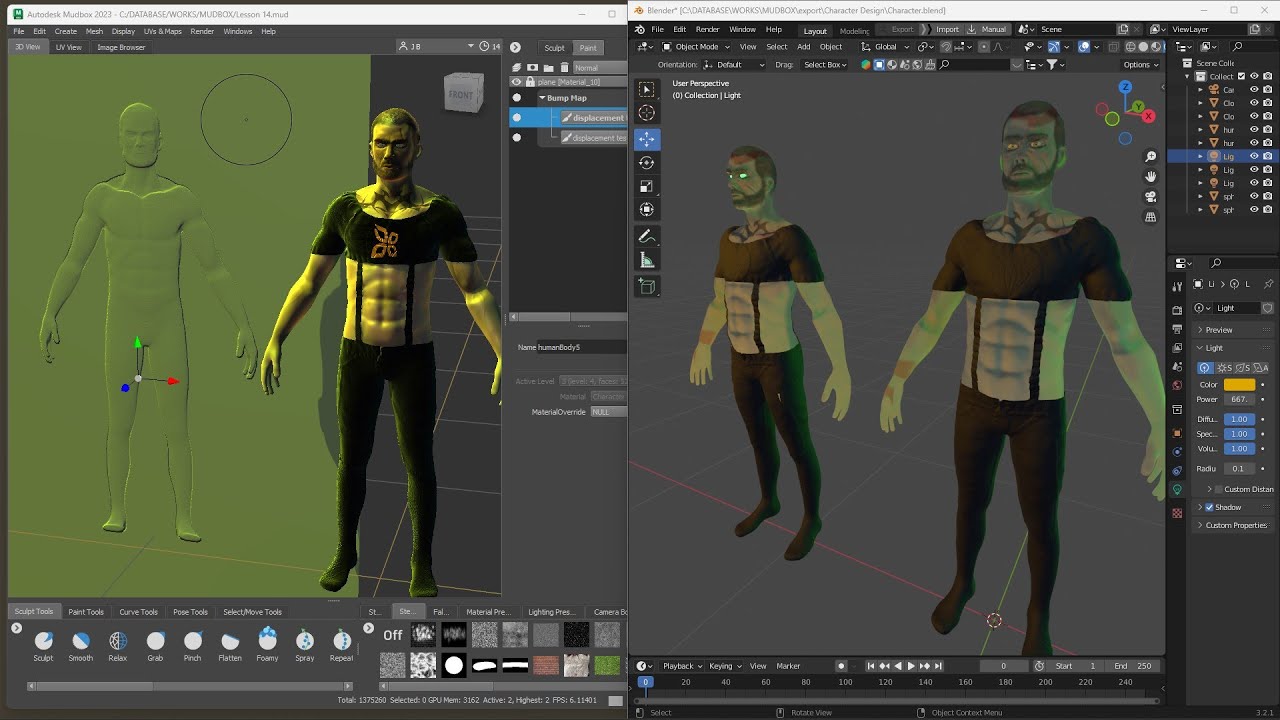 MUDBOX - Lezione 14 - Esportazione Mesh, Estrazione Texture ...