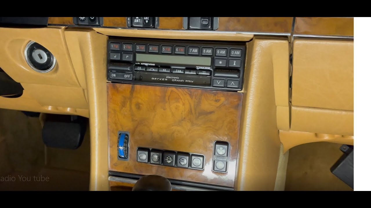 1984 Mercedes 380SL R107 Radio & speakers replacement - YouTube