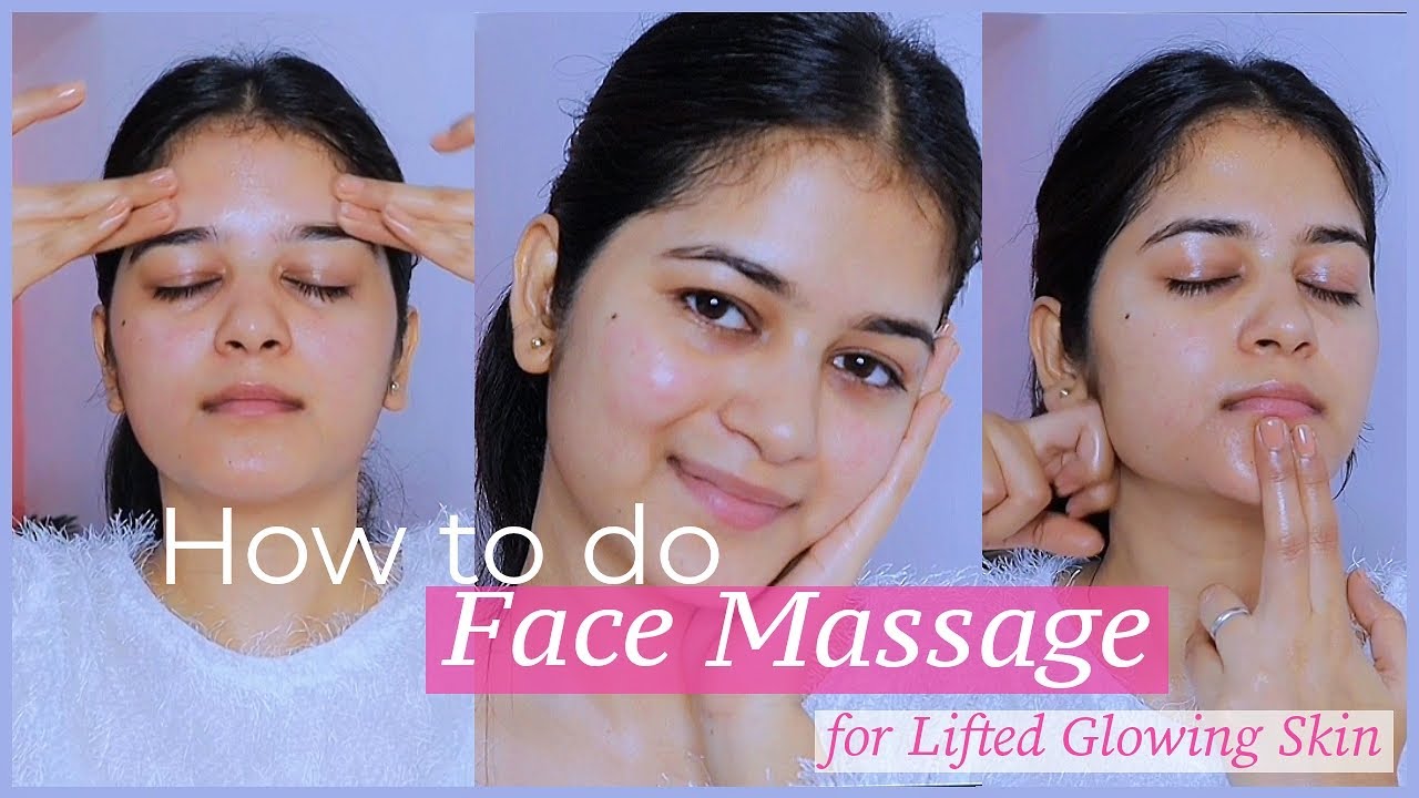 Face Massage for Lifted GLOWING Face 🌺 Simple Easy Steps..!! # ...