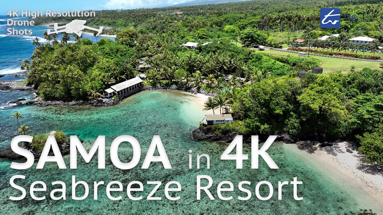 Seabreeze Resort, Samoa - Resorts & Accommodation - 4K Drone & 360 ...