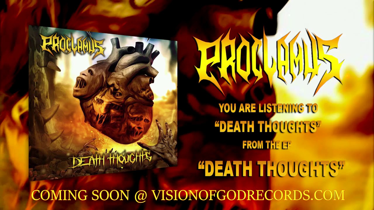 Proclamus Death Thoughts (Lyric Video) Pre Production - YouTube