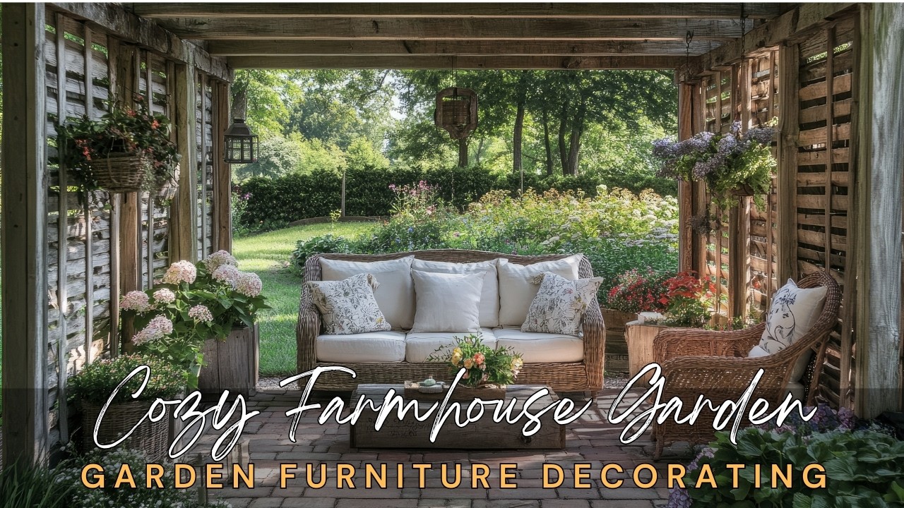 Cozy Farmhouse Garden Vibes with Charming Rustic Garden Furniture ...