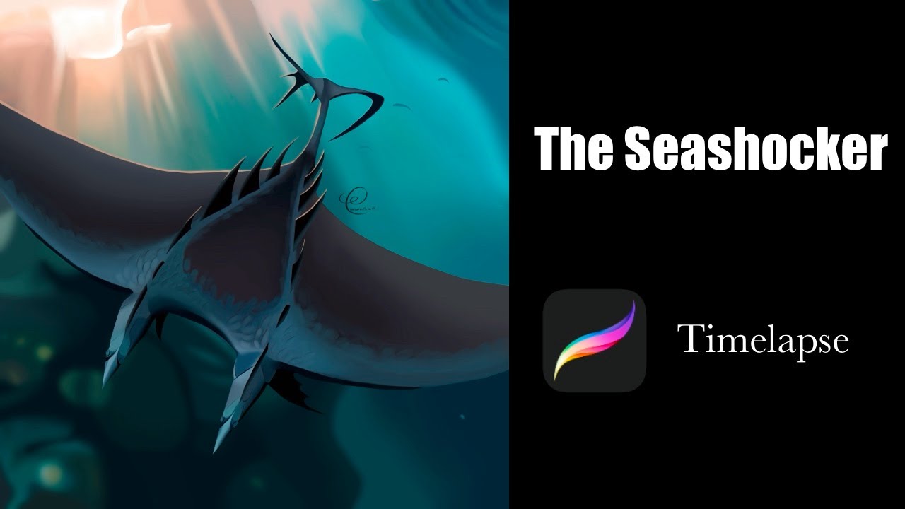 The Seashocker [Procreate Timelapse] - YouTube
