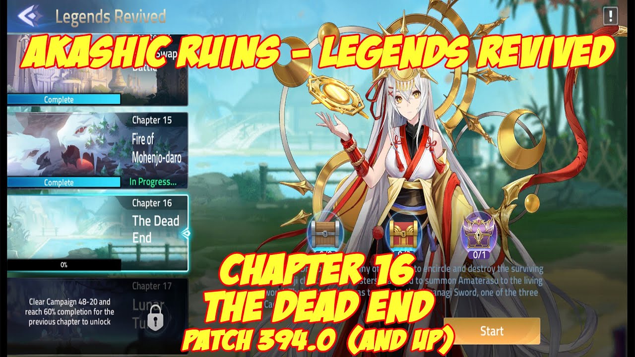 Legends Revived Chapter 16 - The Dead End Walkthrough - YouTube
