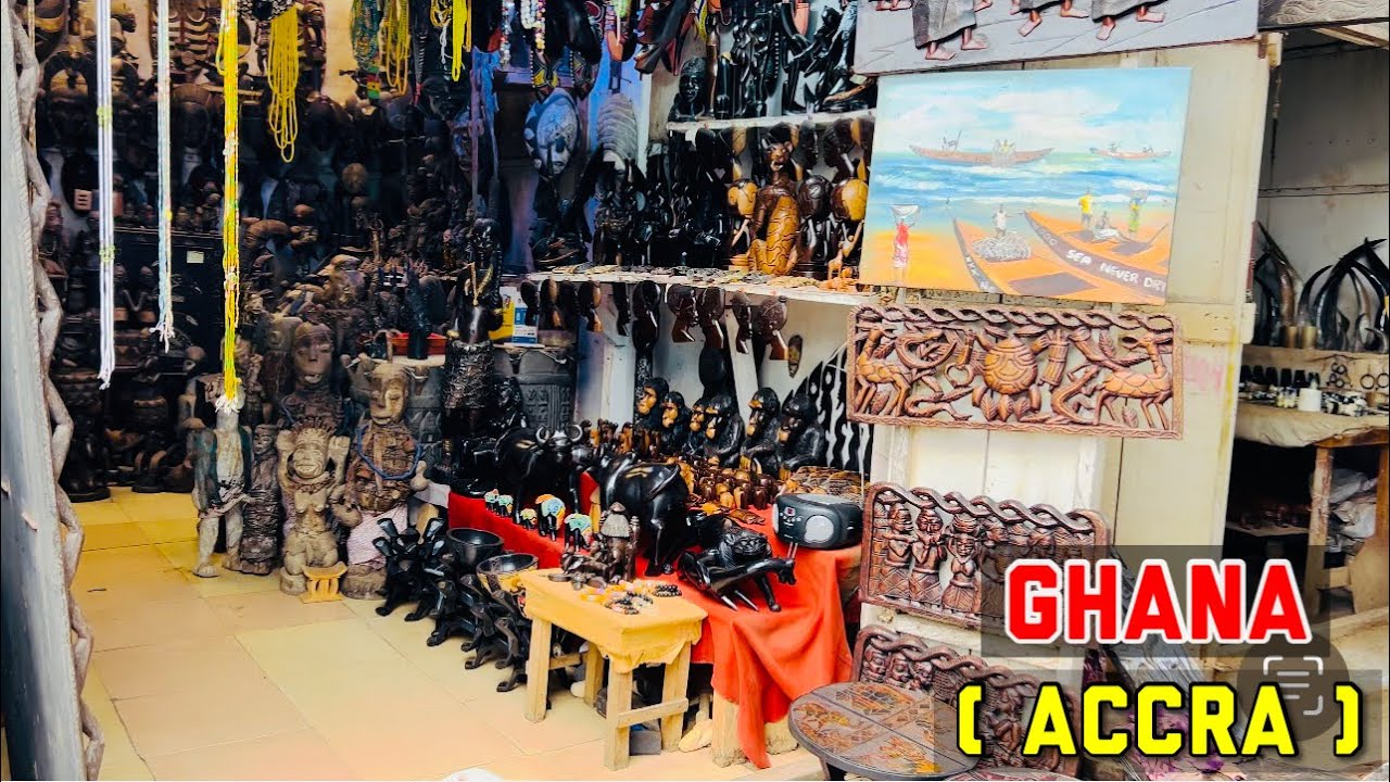 [4k] walk through ACCRA ARTS AND CRAFT CENTER, Ghana - Africa - YouTube
