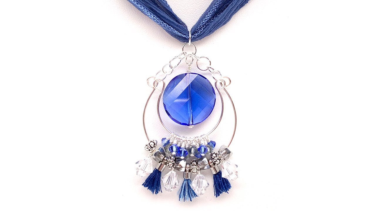 Beads & Wire - New Year Sparkle Swarovski Wire-Wrapped Necklace - YouTube