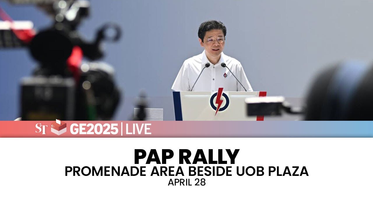 [LIVE] PAP lunchtime Fullerton rally at UOB Plaza | Jalan Besar GRC ...