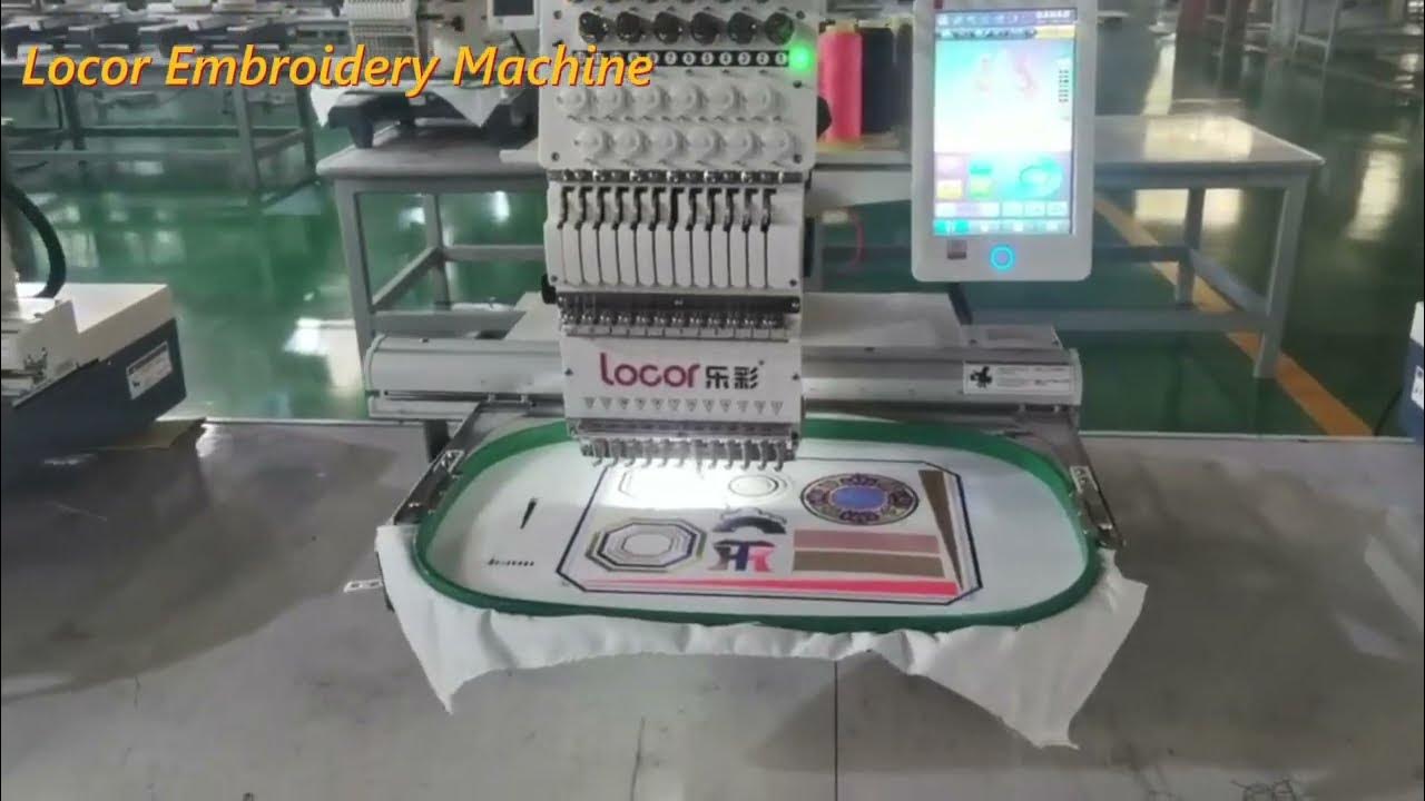 Computerized Single Head Auto Embroidery Machine Hat Garment Scarves ...