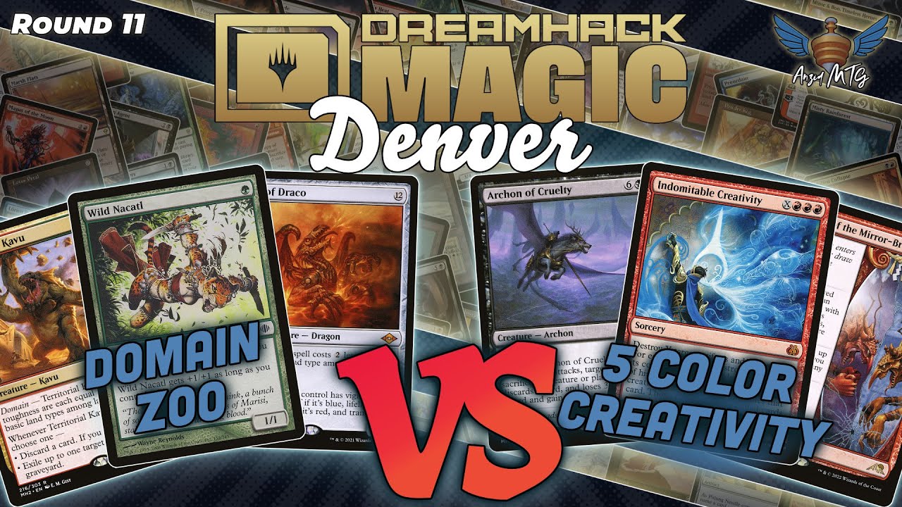 MTG Modern | Domain Zoo vs 5 Color Creativity | Dreamhack Denver ...