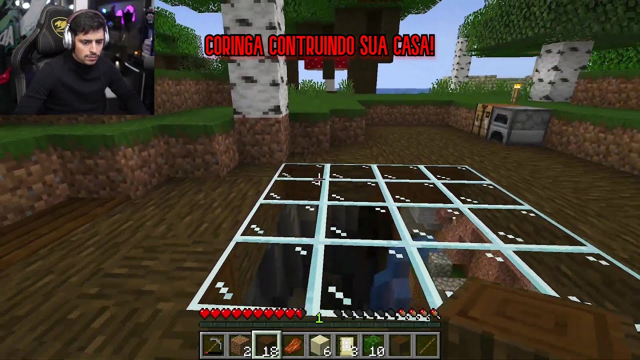 CORINGA EM SUA PRIMEIRA JORNADA NO MINECRAFT! EP 2 - YouTube