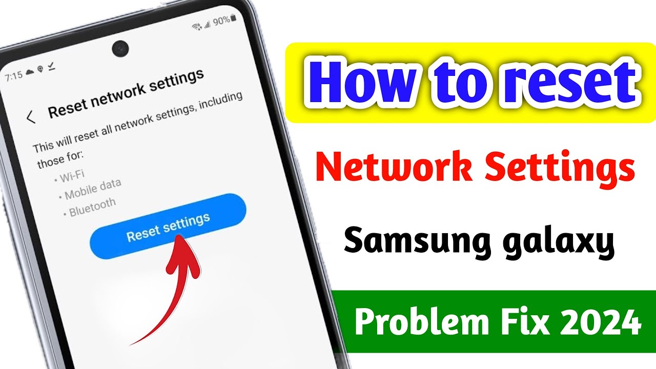 How to reset network settings on samsung galaxy | Samsung galaxy me ...