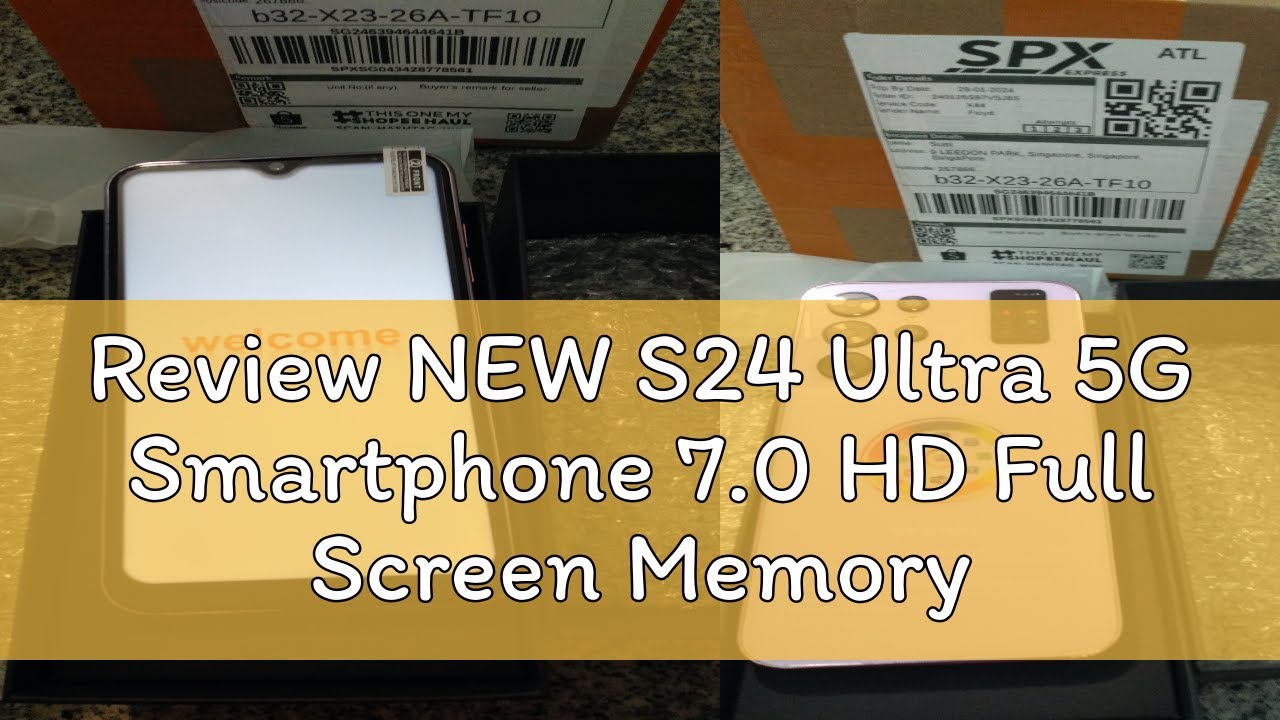 Review NEW S24 Ultra 5G Smartphone 7.0 HD Full Screen Memory 8GB+256GB ...