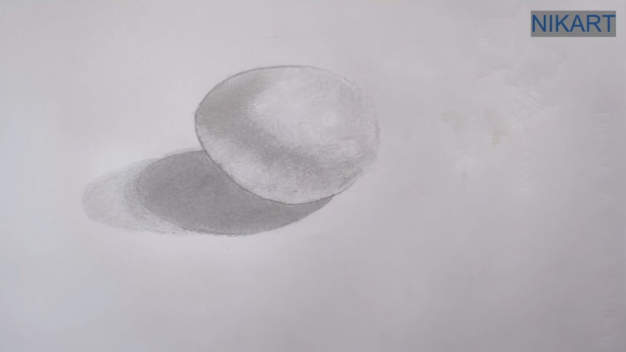 Sketching & Shading of an egg - YouTube