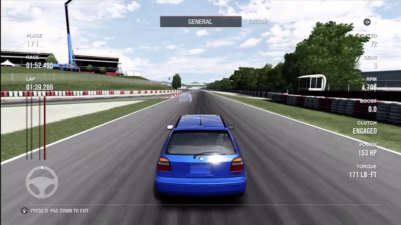 Forza Motorsport 4 - VW Golf Mk 3 VR6 Stock Lap - YouTube