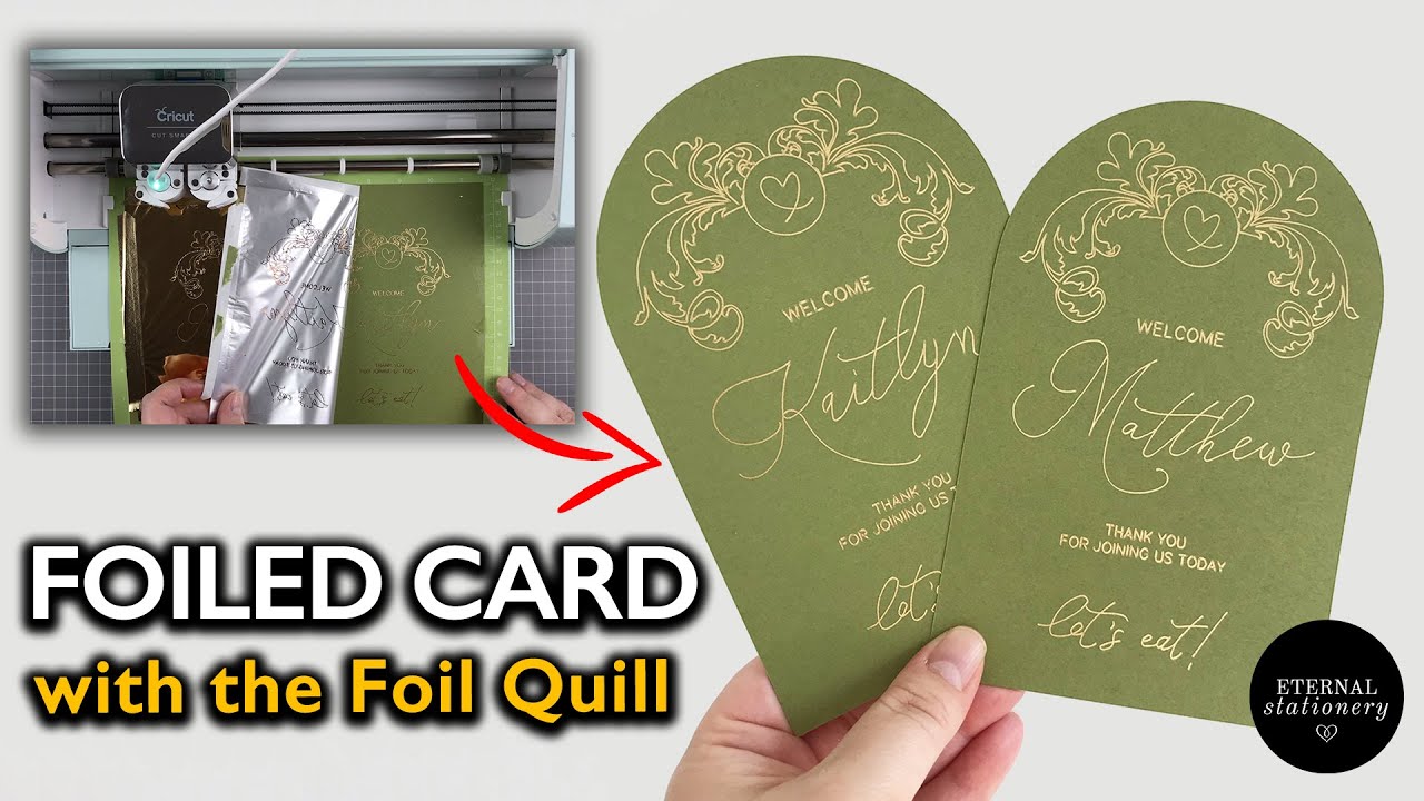 Gold Foiled Arch Card | How to design a card in Adobe Illustrator | How ...