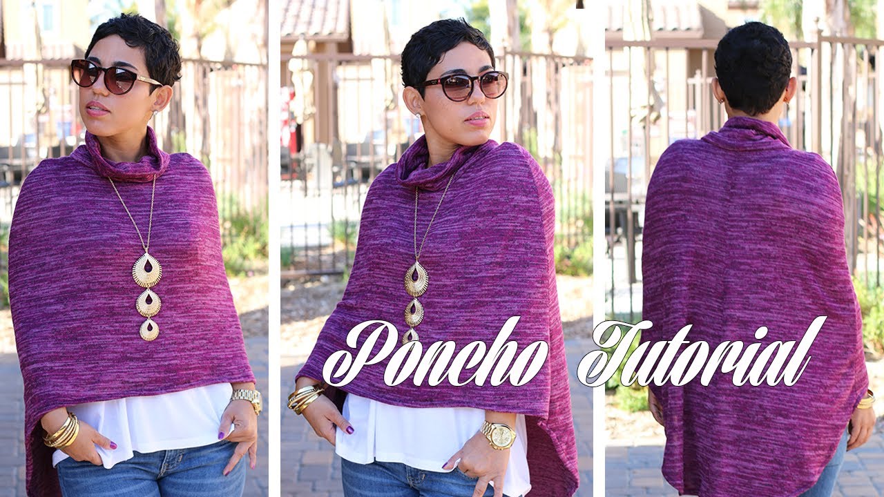 DIY Poncho Tutorial w/ Mimi G! - YouTube